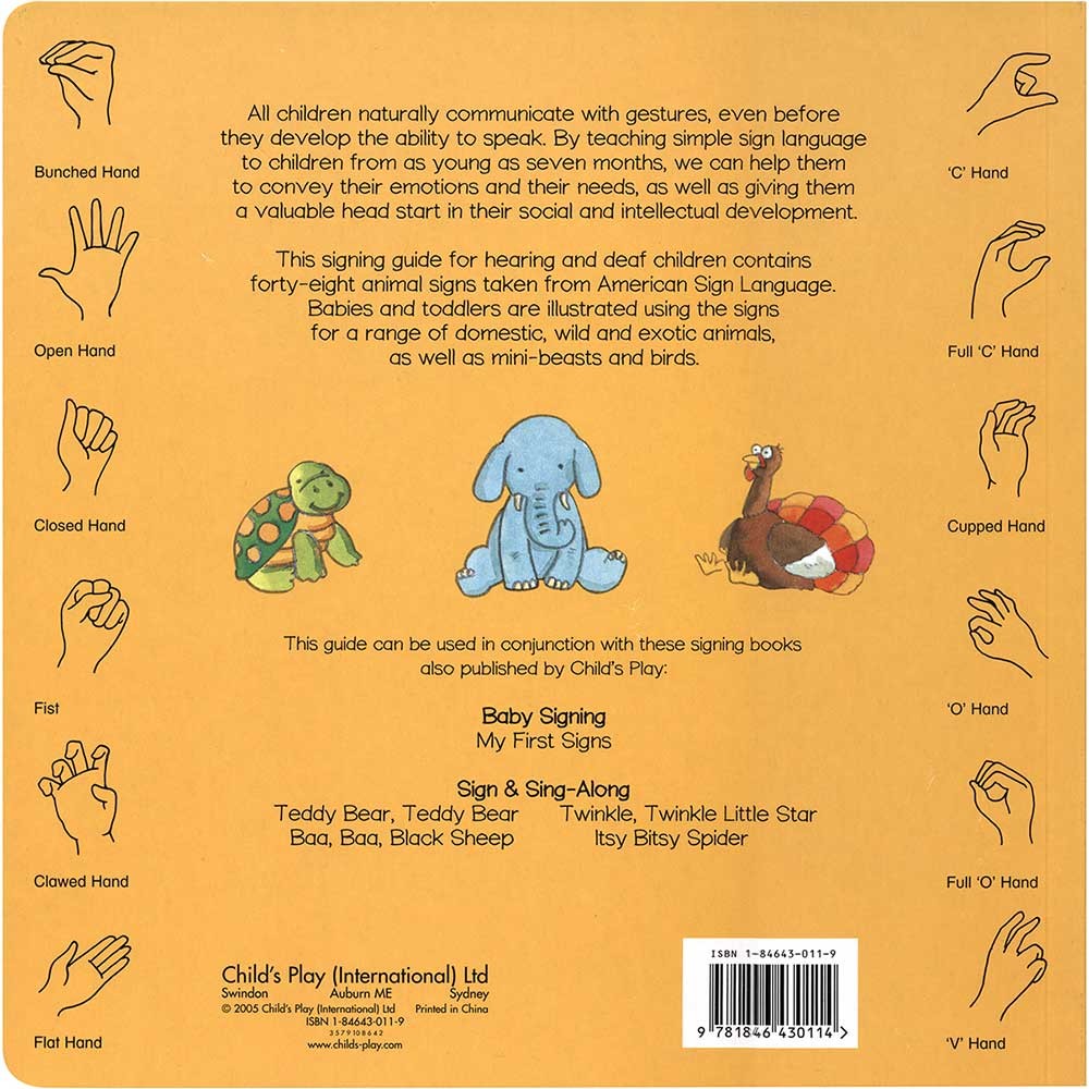 Baby Signing: My First Animal Signs Board Book | 1846430119