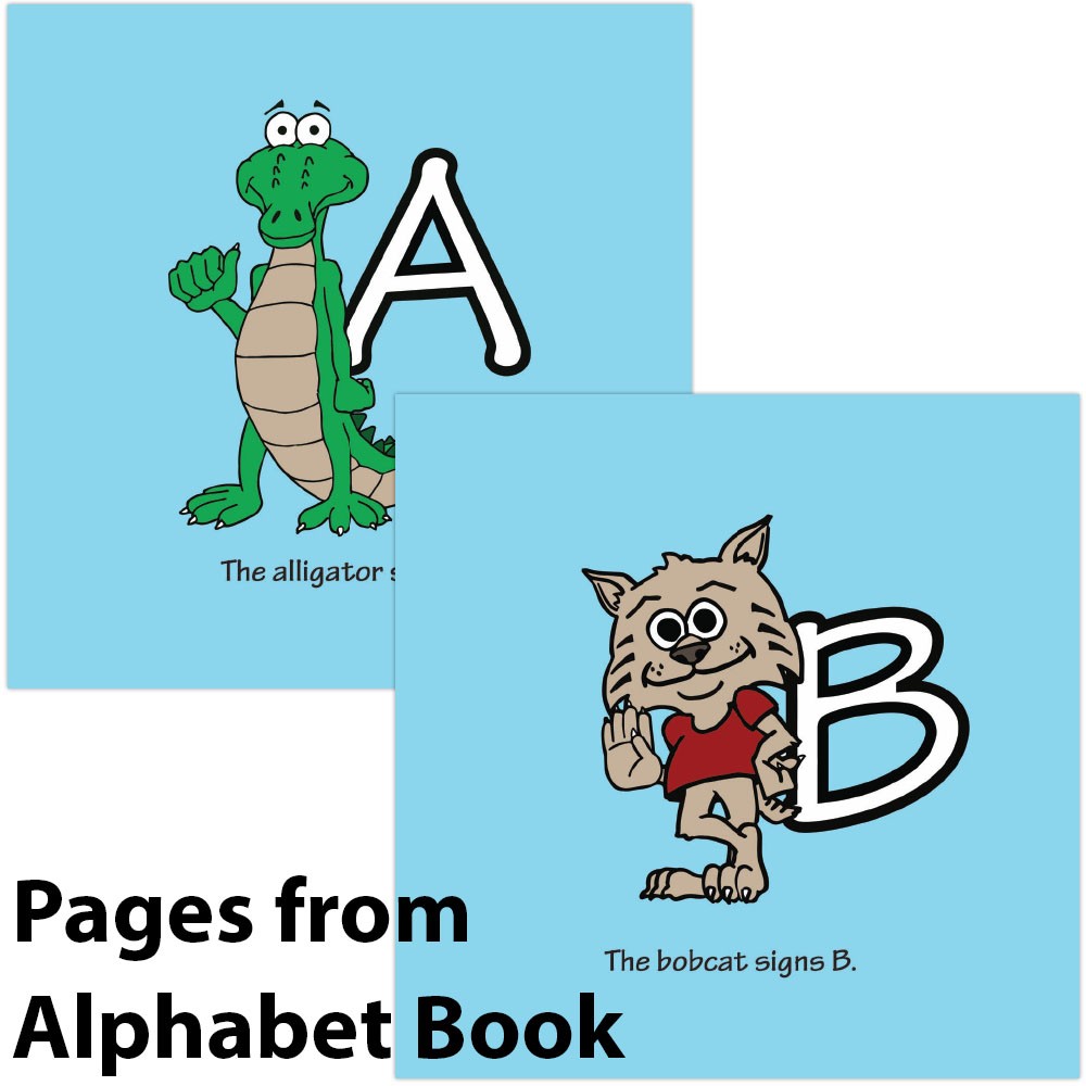 Signimalz Sign Language Alphabet & Coloring Book Set