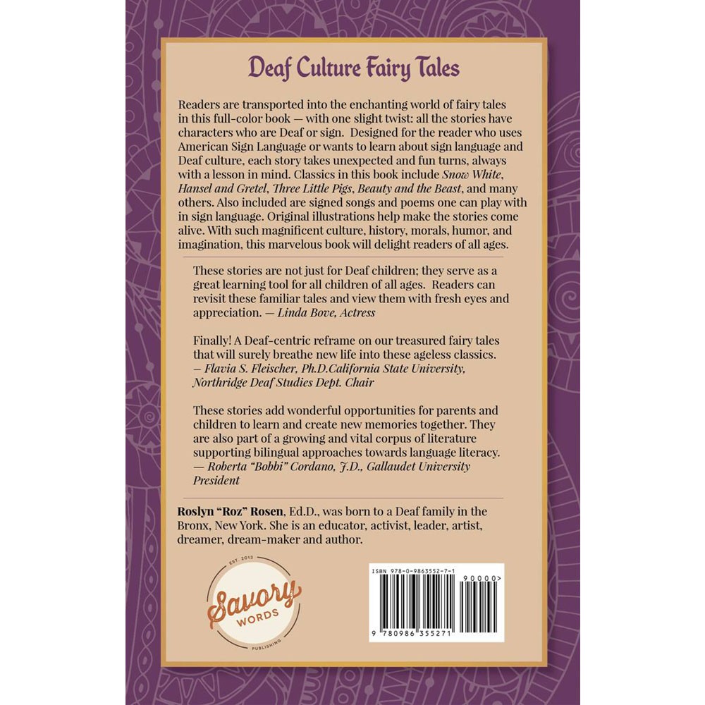 Deaf Culture Fairy Tales (w/ Color Illustrations) | Roz Rosen