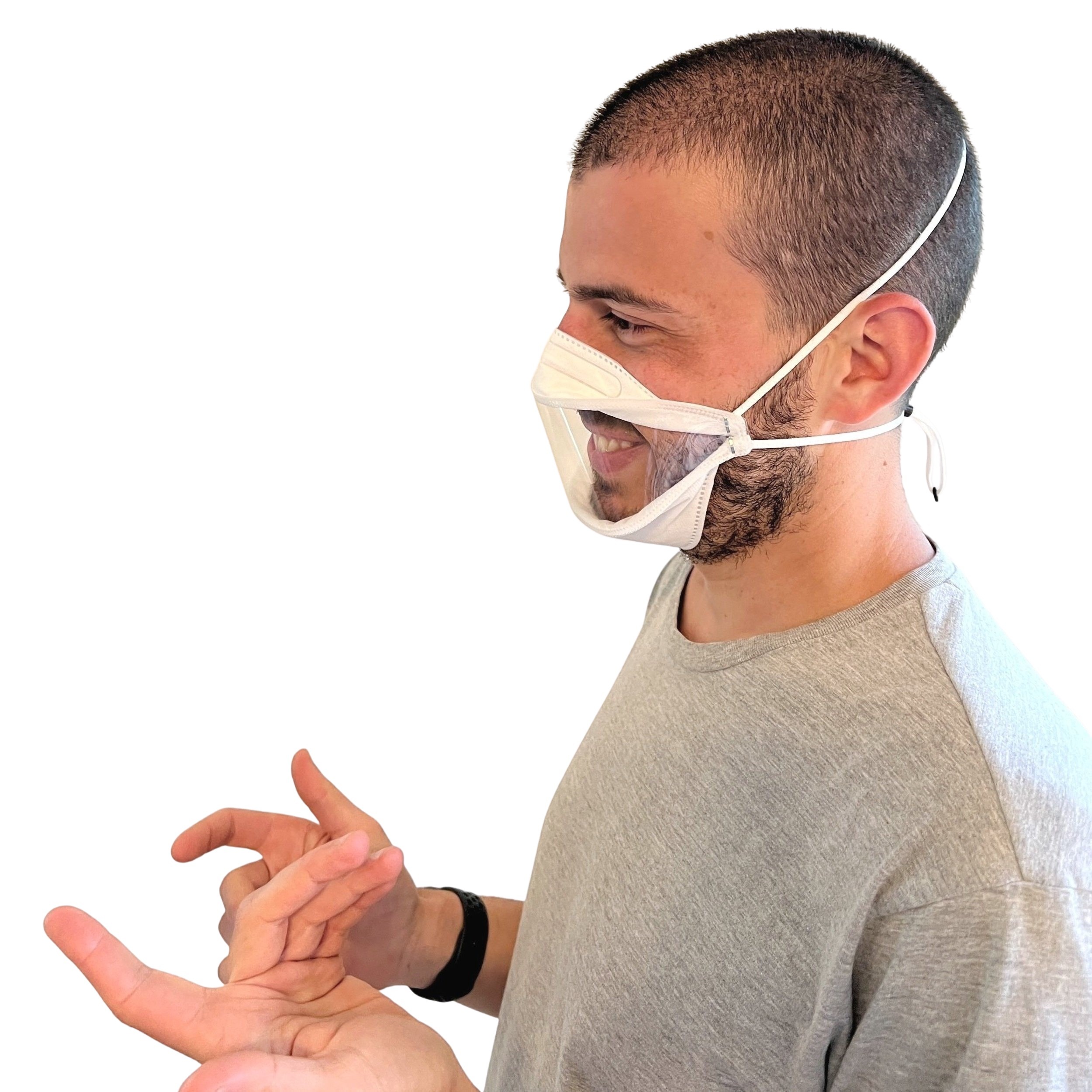 ClearMask Transparent Surgical Mask Plus | 24pk | Face Shield