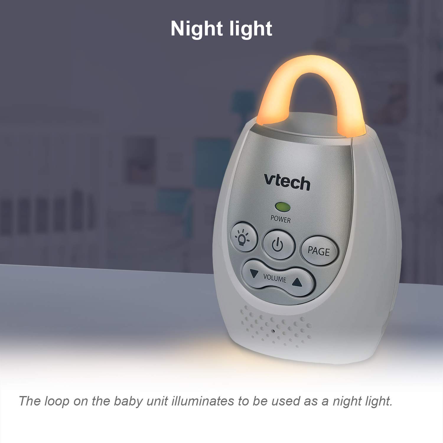 VTech DM221 Safe & Sound Baby Monitor | Vibrates for Deaf