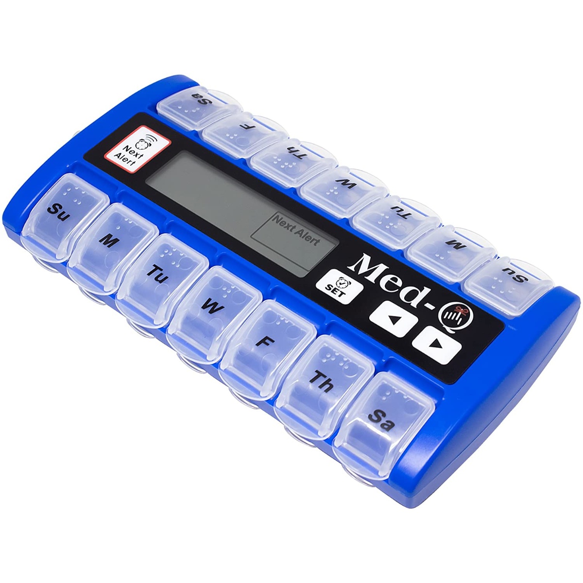 Med-Q Blue Automatic Pill Dispenser - Living Aids for Seniors