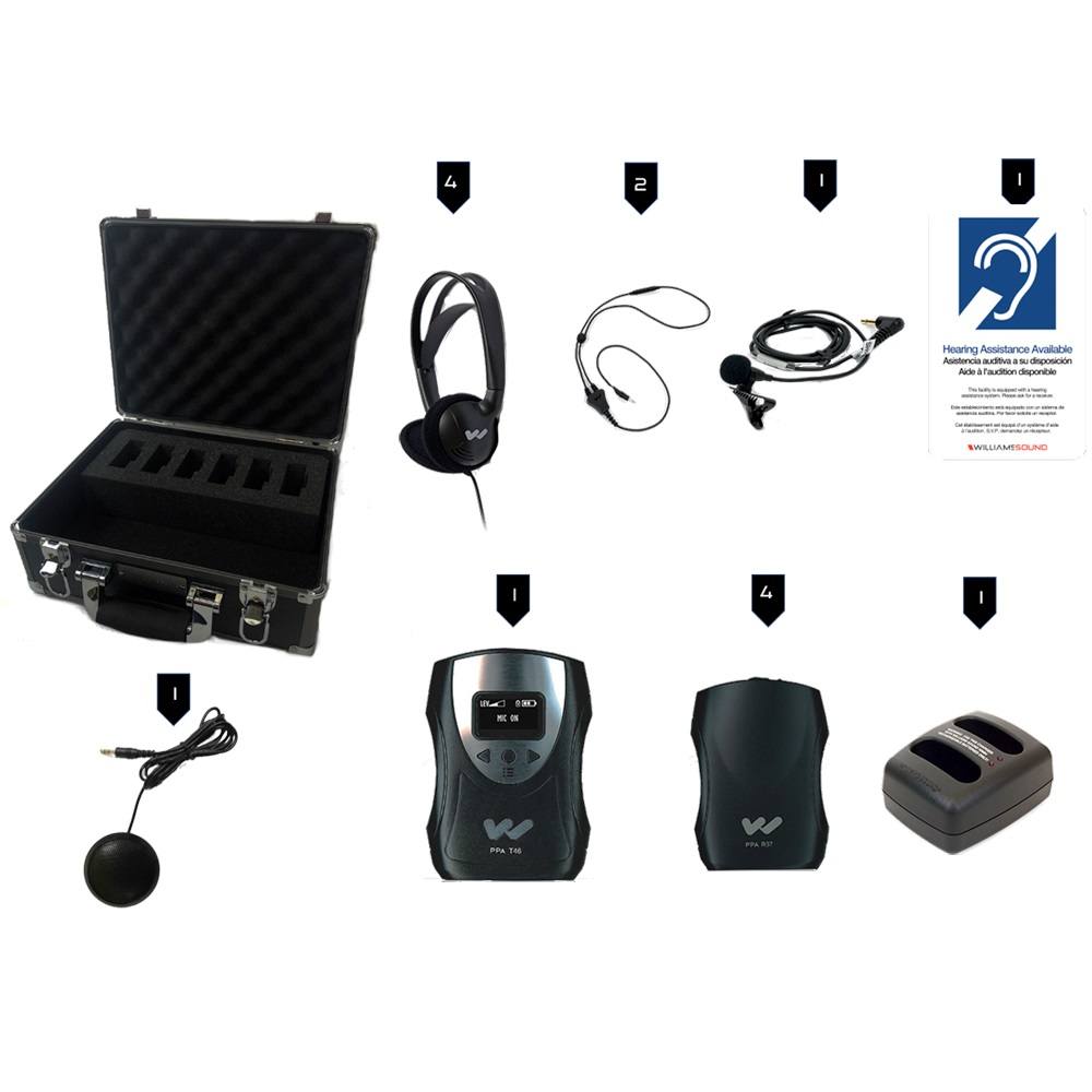 Williams Sound FM ADA KIT 37 RCH FM Tour Guide System